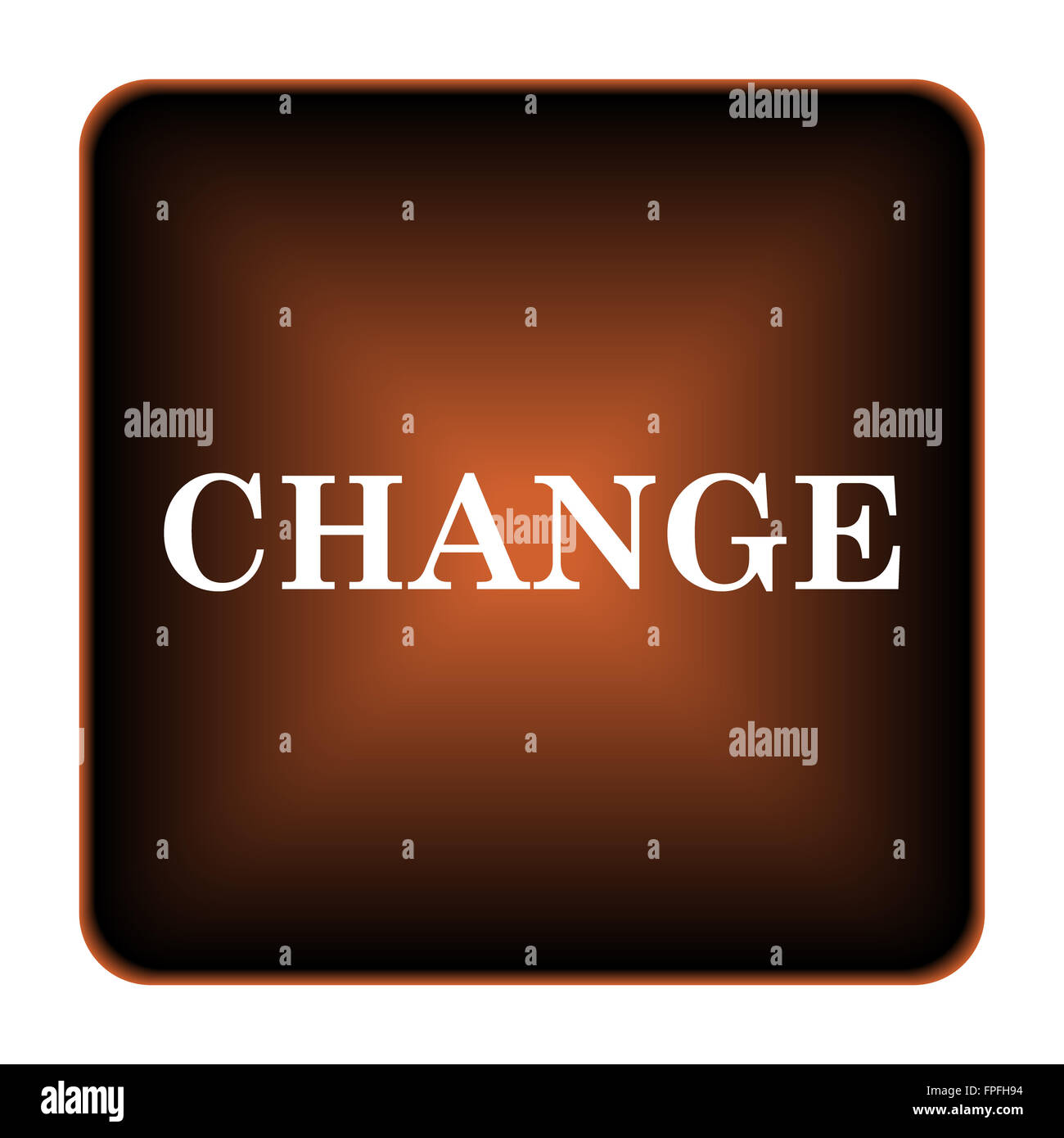 Change icon. Internet button on white background Stock Photo - Alamy