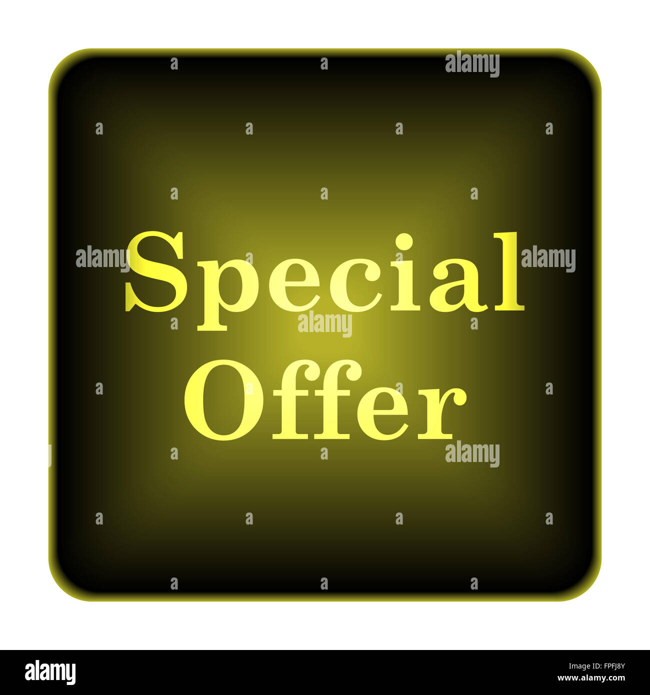 Special offer icon. Internet button on white background Stock Photo - Alamy