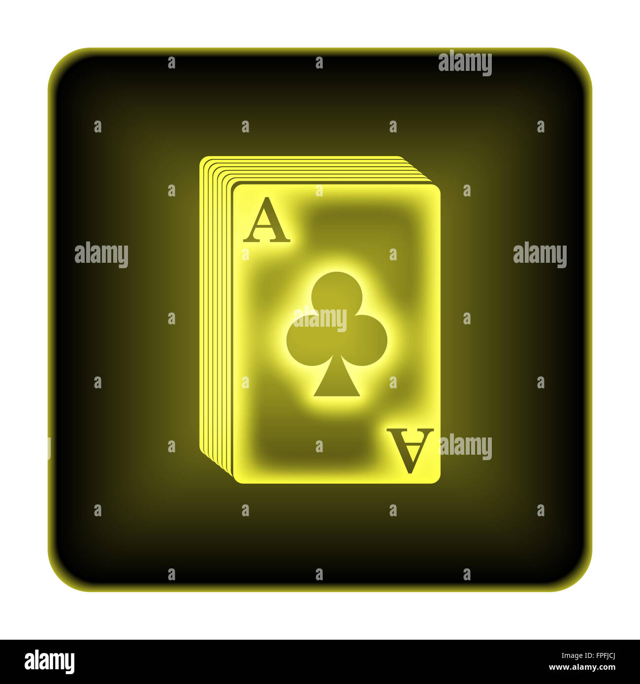 Deck of cards icon. Internet button on white background Stock Photo - Alamy