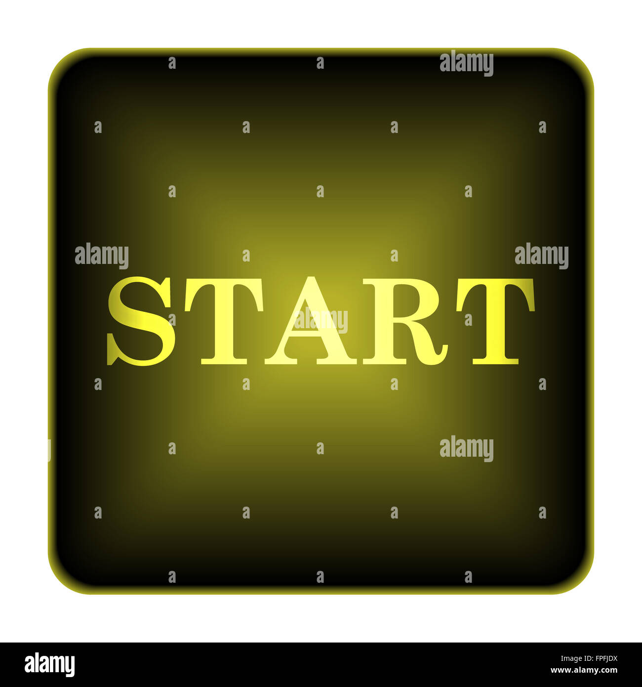 Start icon. Internet button on white background Stock Photo - Alamy