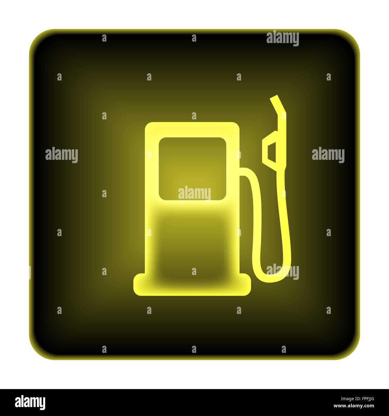 Gas pump icon. Internet button on white background Stock Photo - Alamy