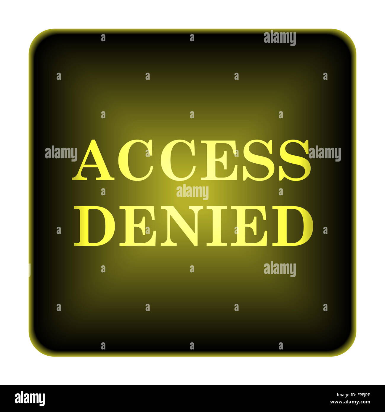 Access denied icon. Internet button on white background Stock Photo - Alamy