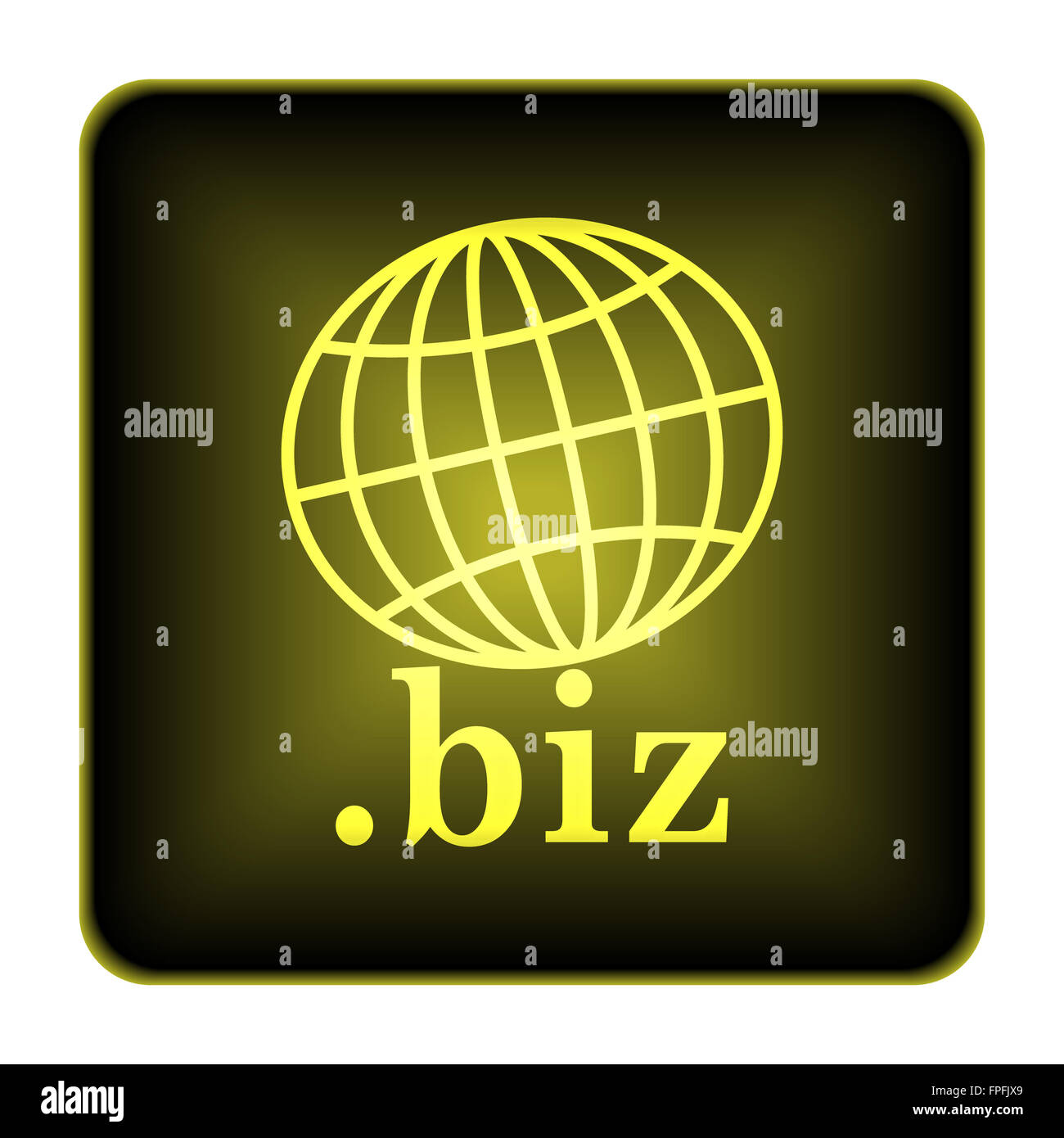 .biz icon. Internet button on white background Stock Photo - Alamy