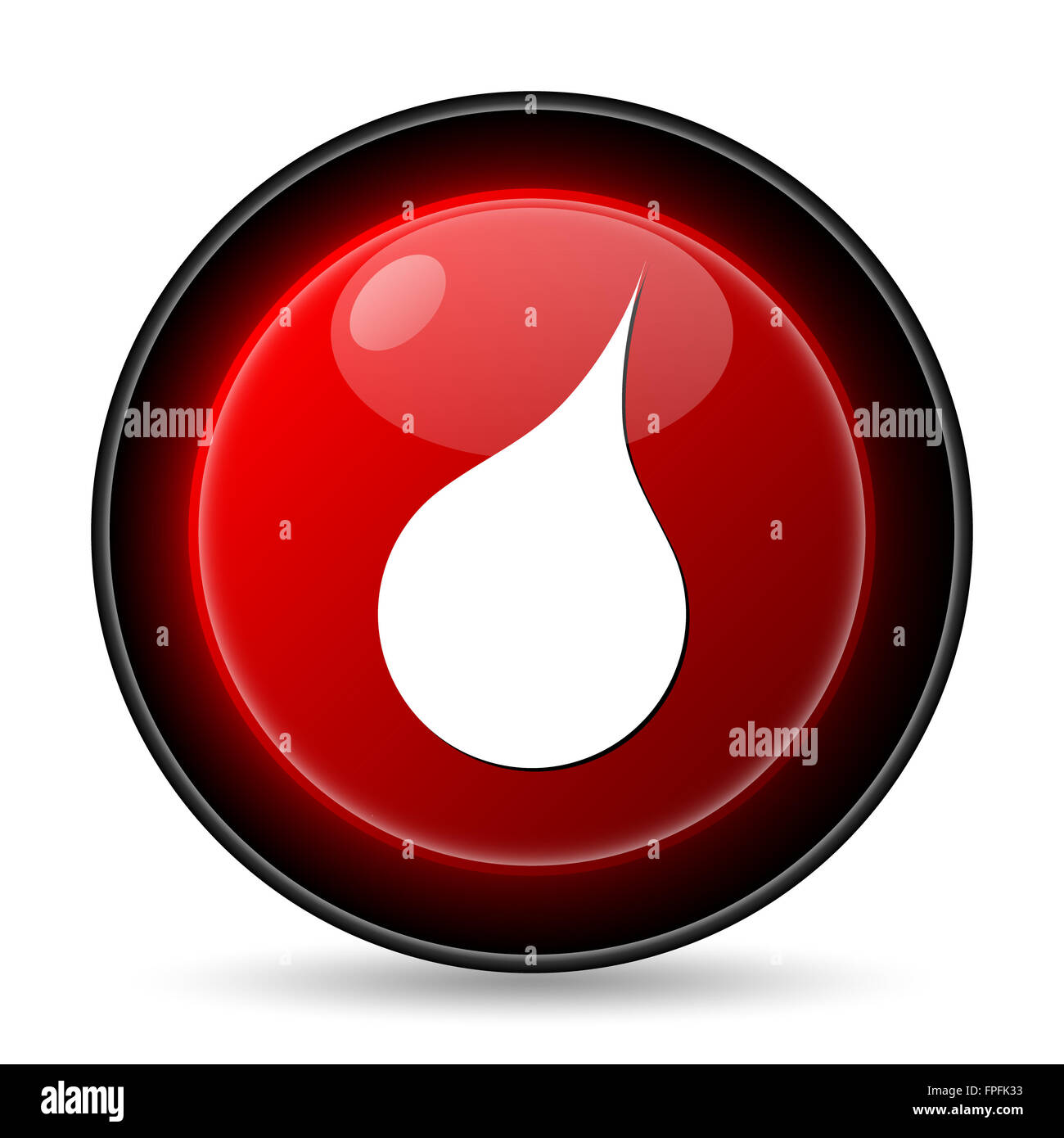 Rain icon. Internet button on white background Stock Photo - Alamy
