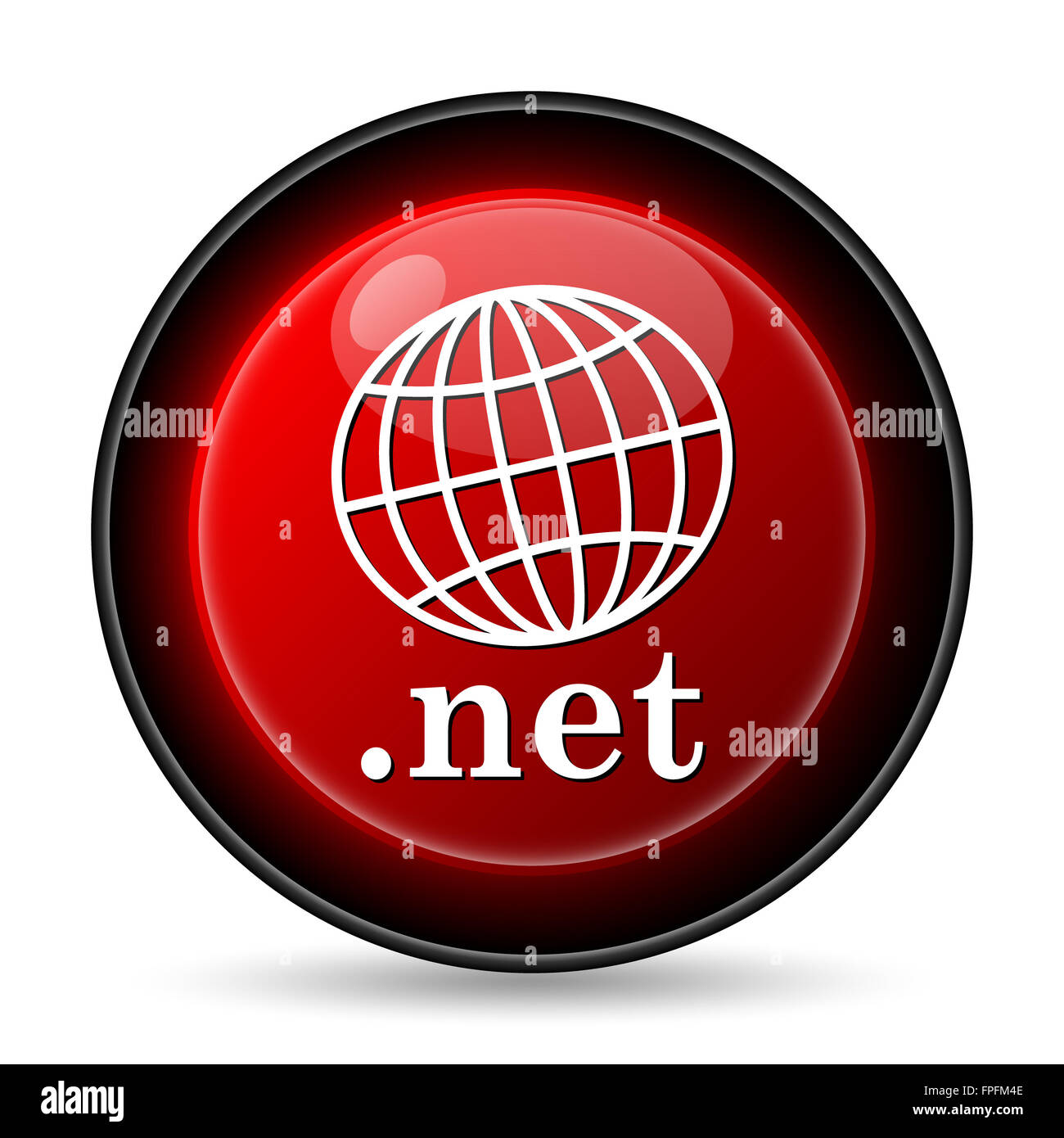 .net icon. Internet button on white background Stock Photo - Alamy