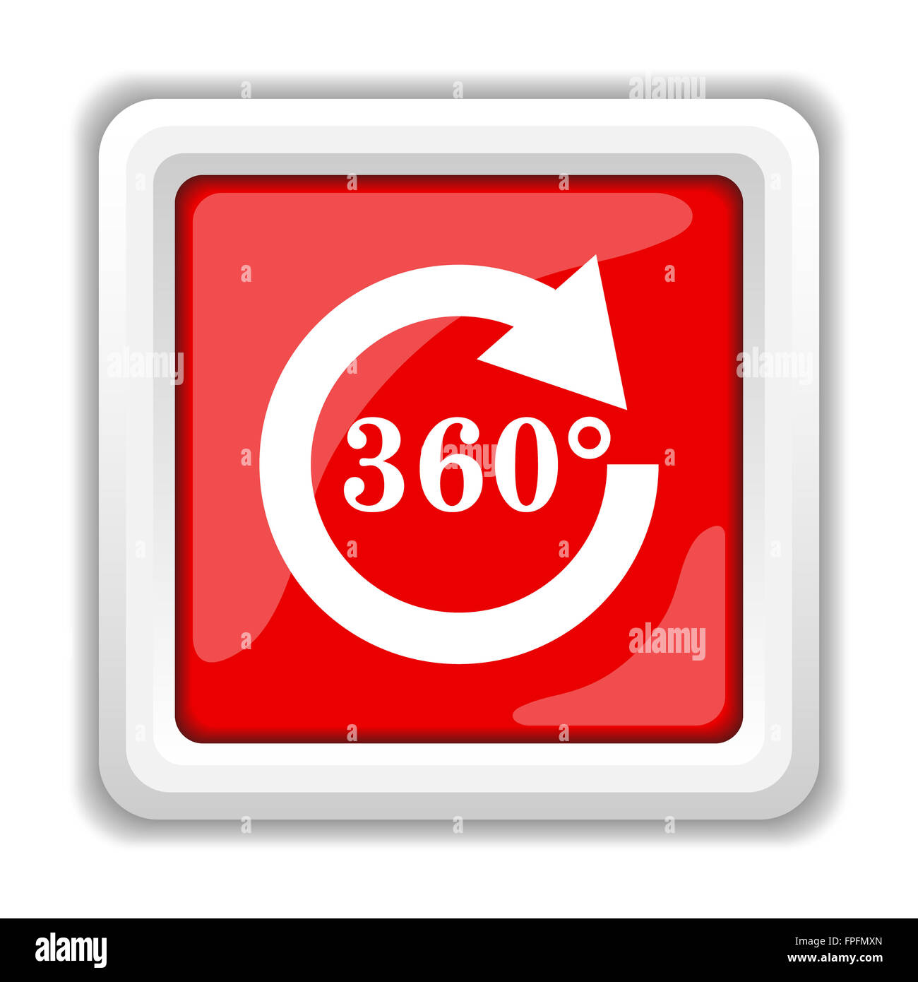 Reload 360 icon. Internet button on white background Stock Photo - Alamy