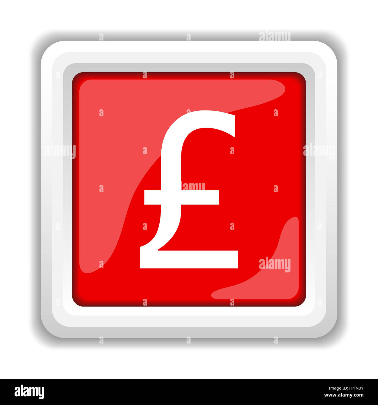 Pound icon. Internet button on white background Stock Photo - Alamy