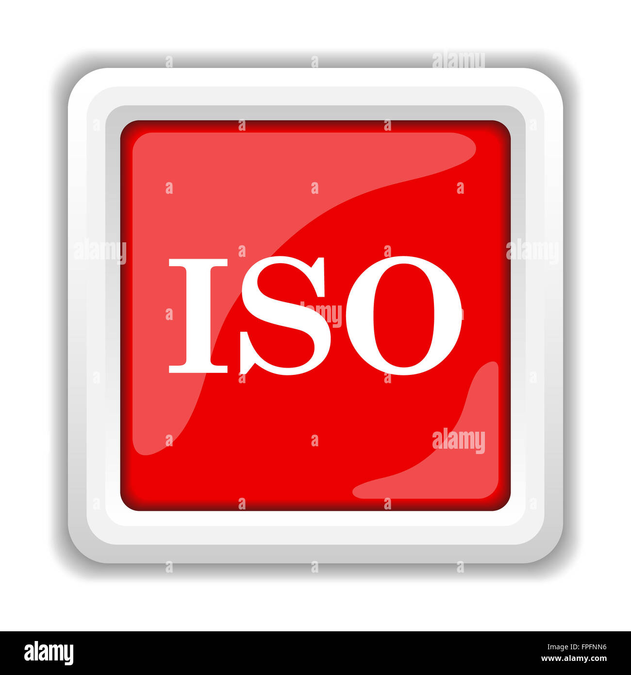 ISO icon. Internet button on white background Stock Photo - Alamy