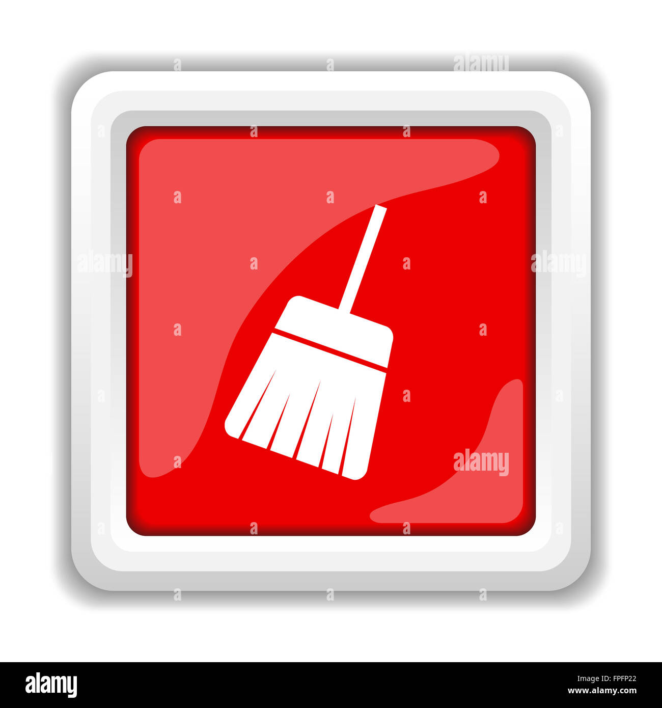 Sweep icon. Internet button on white background Stock Photo - Alamy