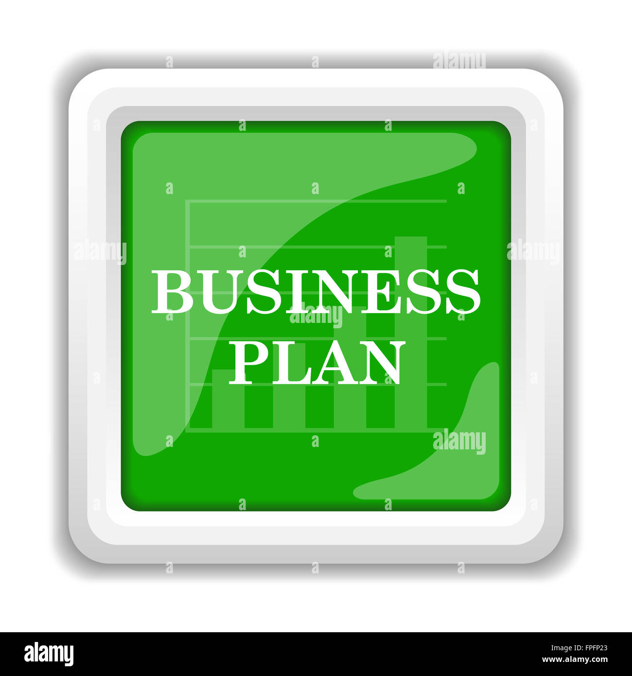 Business plan icon. Internet button on white background Stock Photo - Alamy