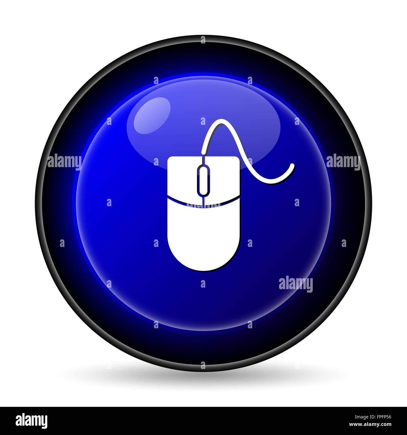 Mouse icon. Internet button on white background Stock Photo - Alamy