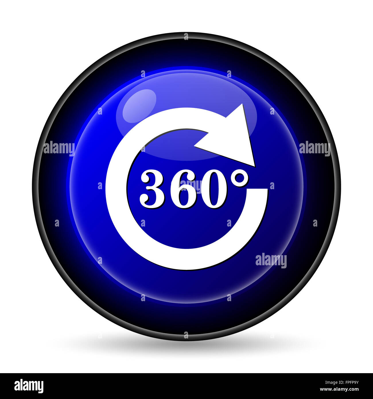 Reload 360 icon. Internet button on white background Stock Photo - Alamy