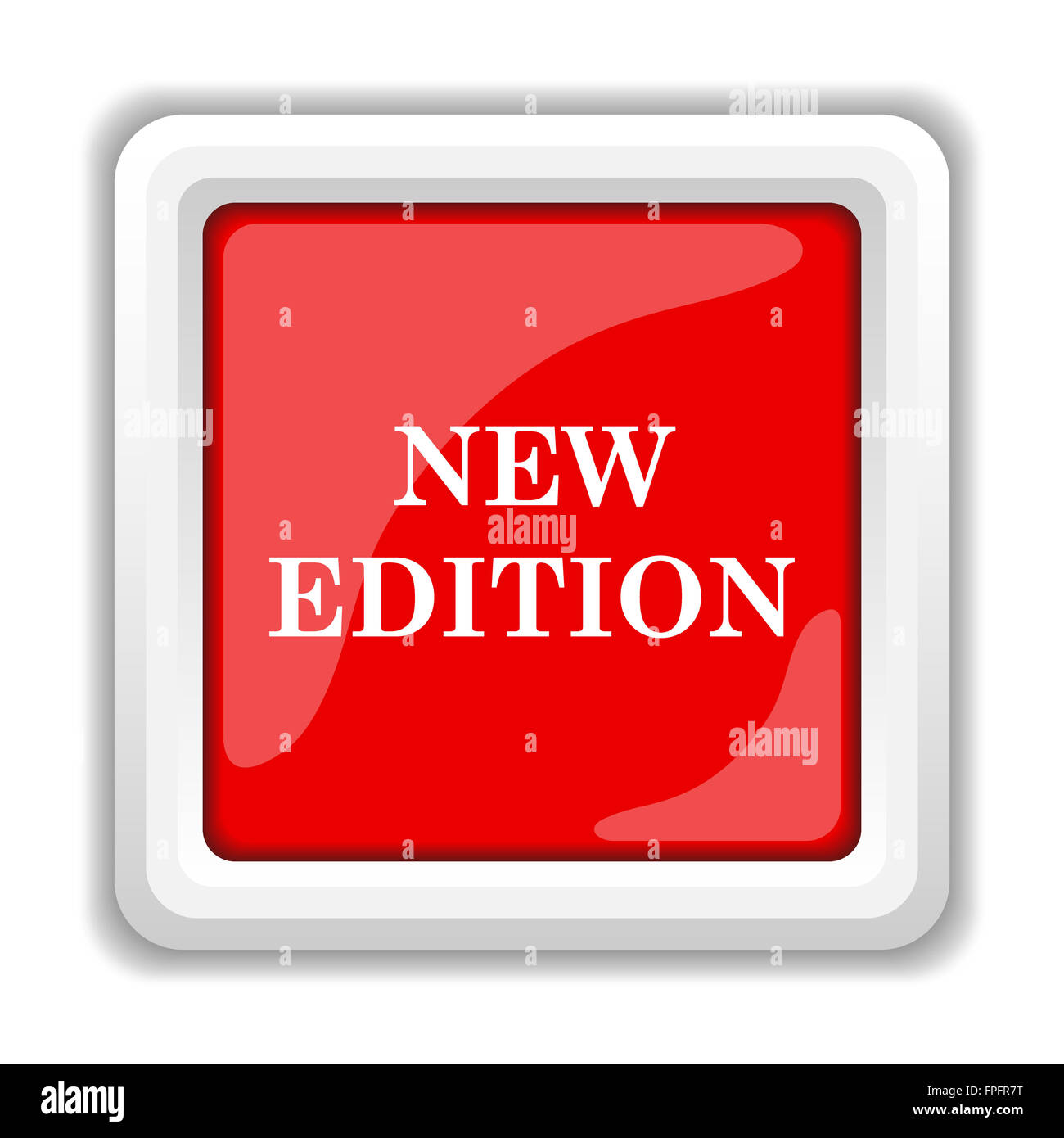 New edition icon. Internet button on white background Stock Photo - Alamy