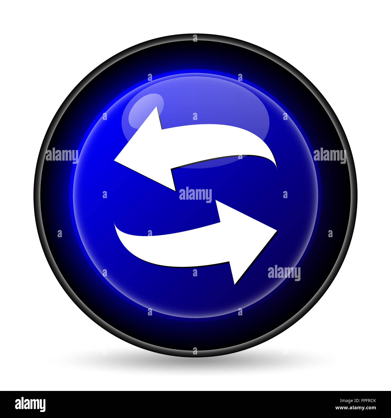 Swap icon. Internet button on white background Stock Photo - Alamy