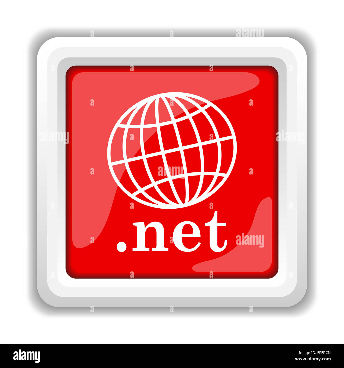 .net icon. Internet button on white background Stock Photo - Alamy