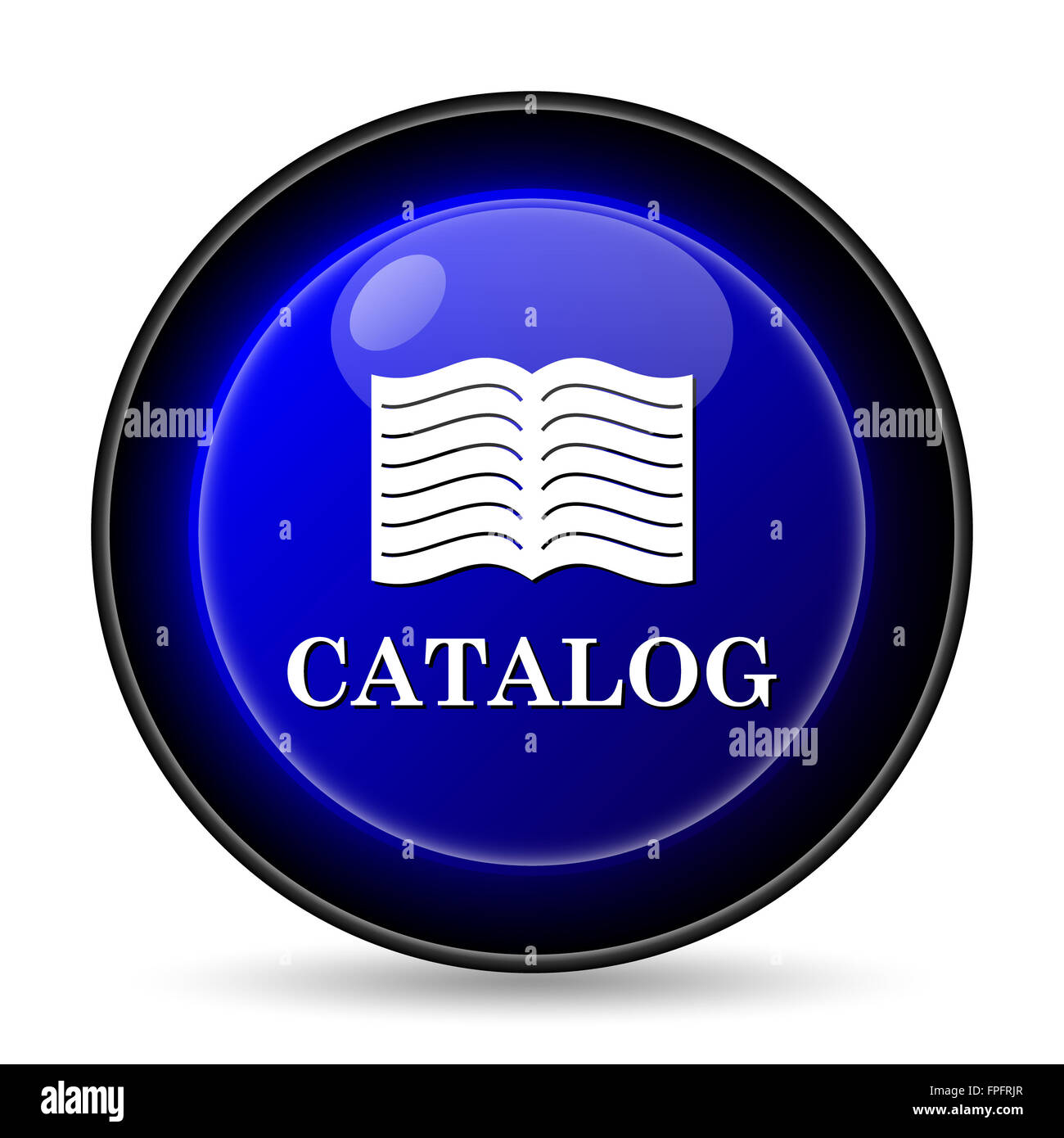 Catalog icon. Internet button on white background Stock Photo - Alamy