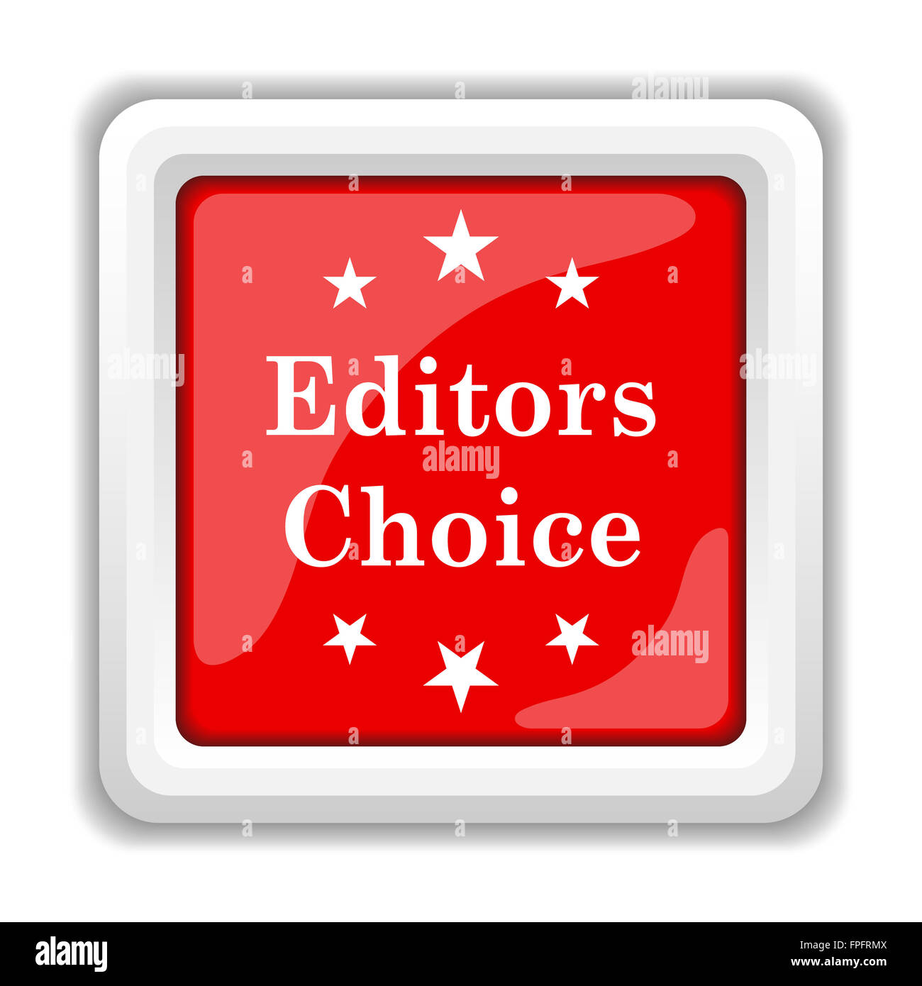 Editors choice icon. Internet button on white background Stock Photo ...