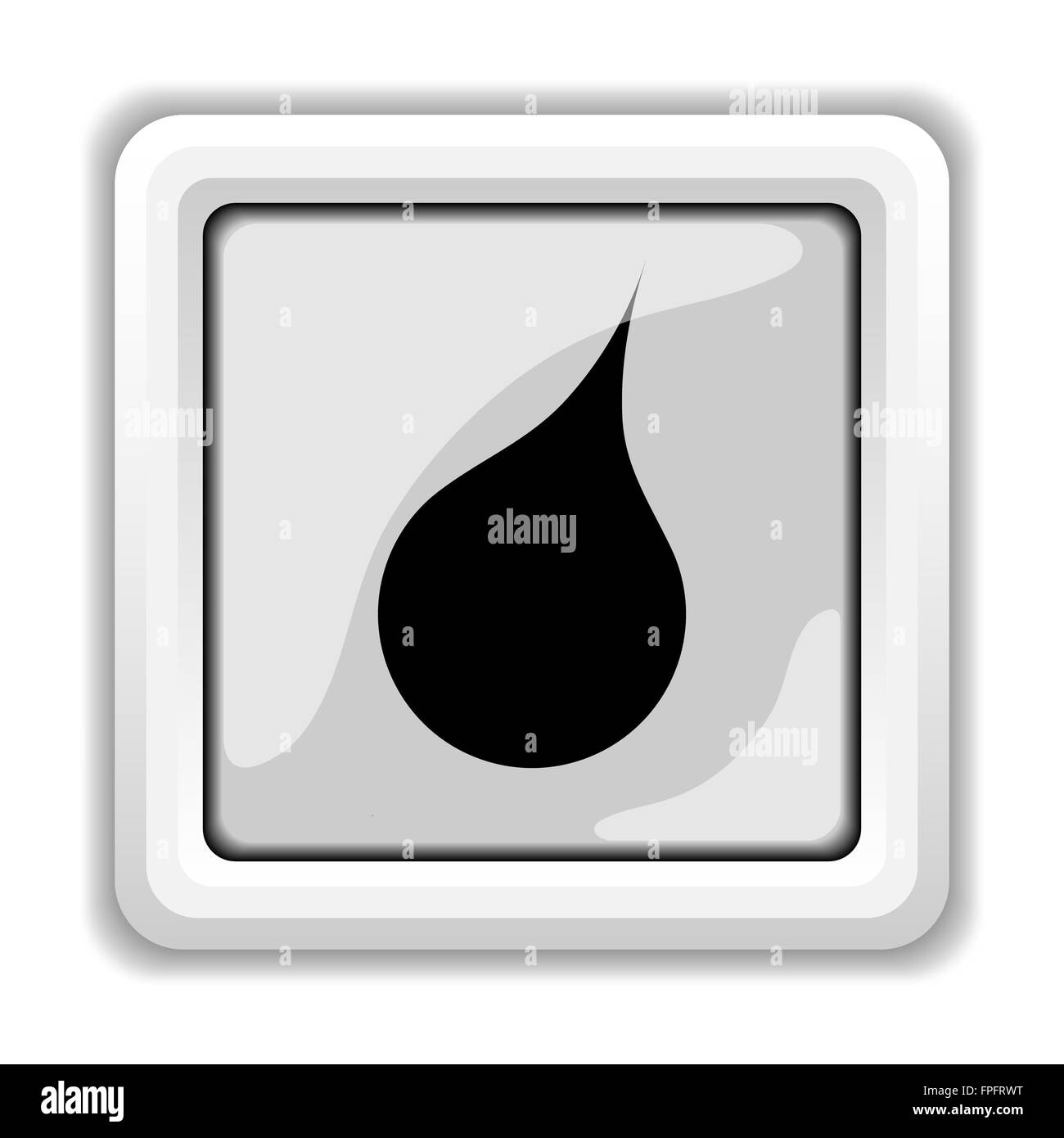 Rain icon. Internet button on white background Stock Photo - Alamy