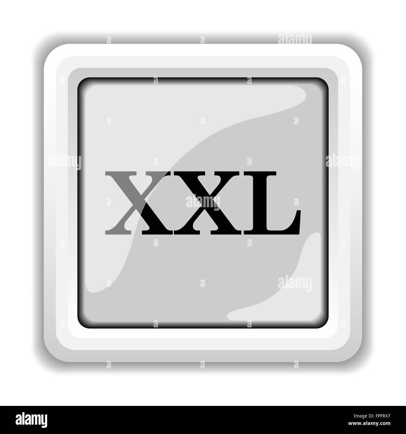 XXL icon. Internet button on white background Stock Photo - Alamy