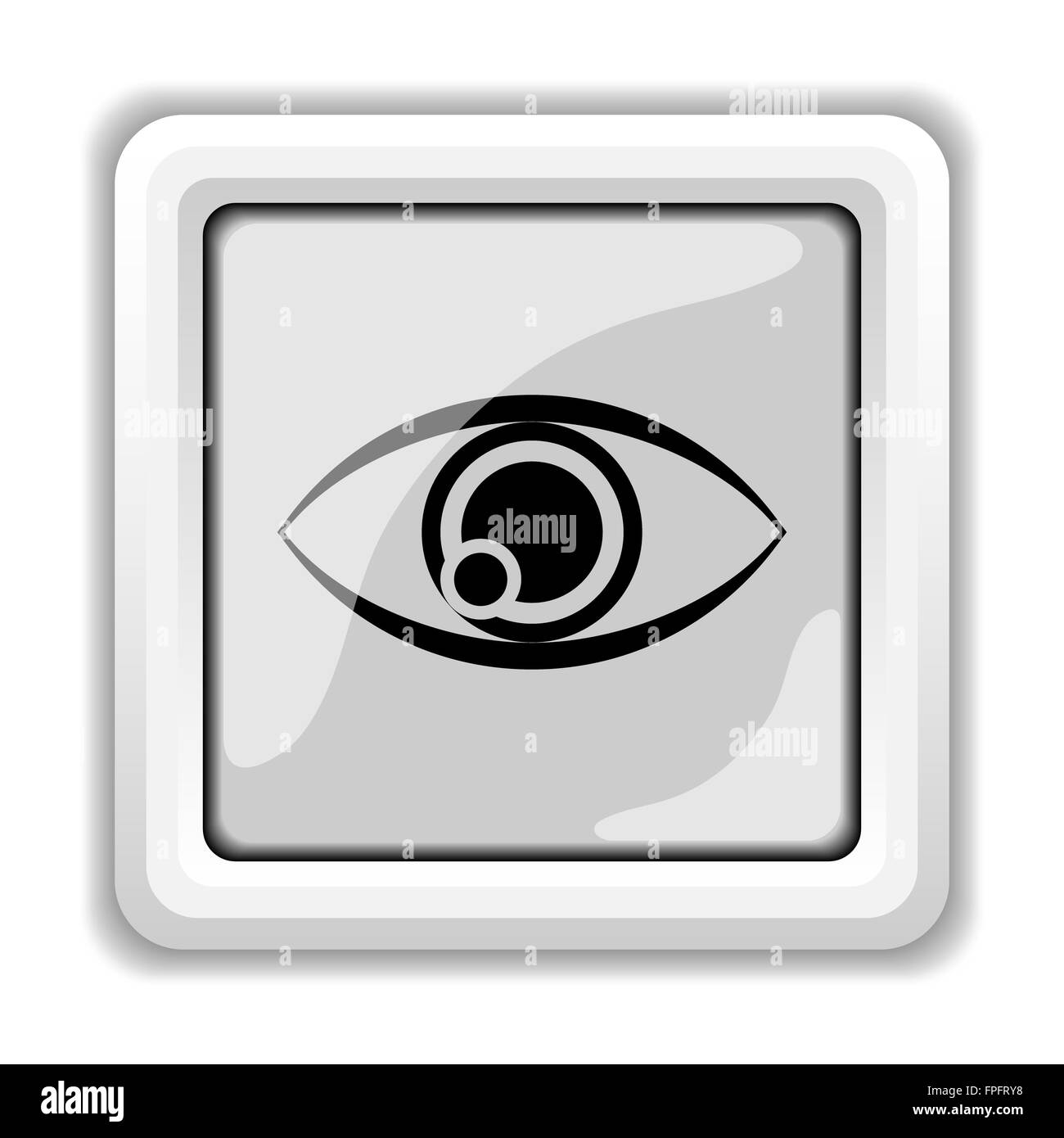 Eye icon. Internet button on white background Stock Photo - Alamy
