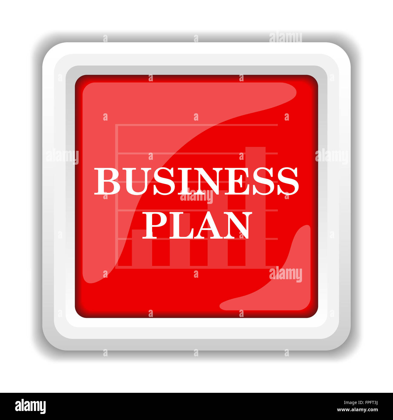 Business plan icon. Internet button on white background Stock Photo - Alamy