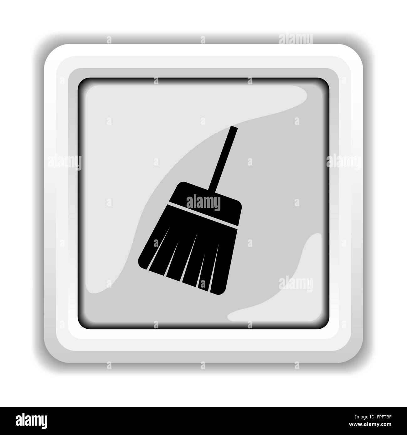 Sweep icon. Internet button on white background Stock Photo - Alamy