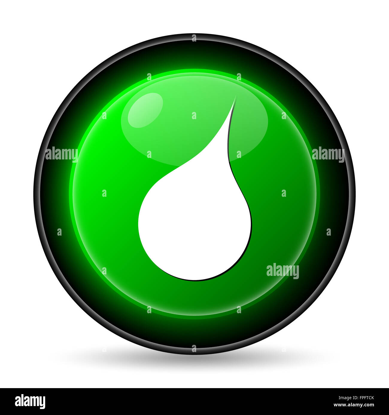 Rain icon. Internet button on white background Stock Photo - Alamy