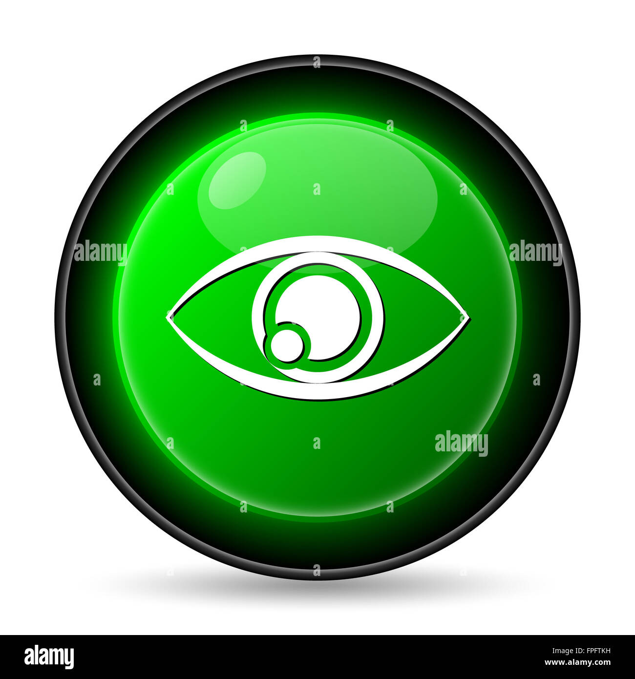 Eye icon. Internet button on white background Stock Photo - Alamy