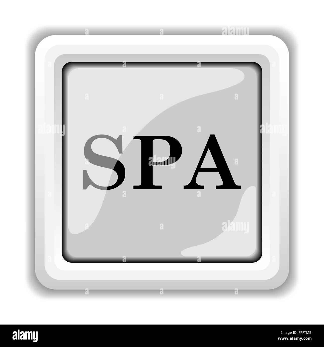 Spa icon. Internet button on white background Stock Photo - Alamy