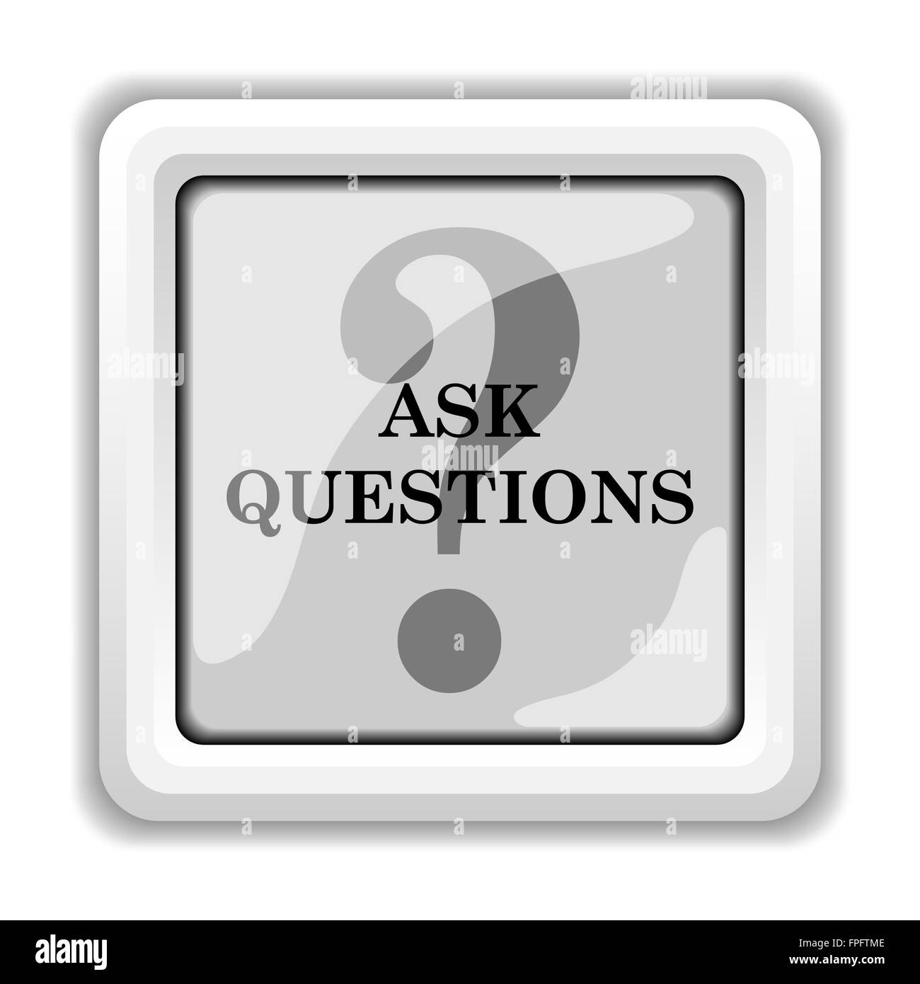 Online frequently asked questions Black and White Stock Photos & Images ...