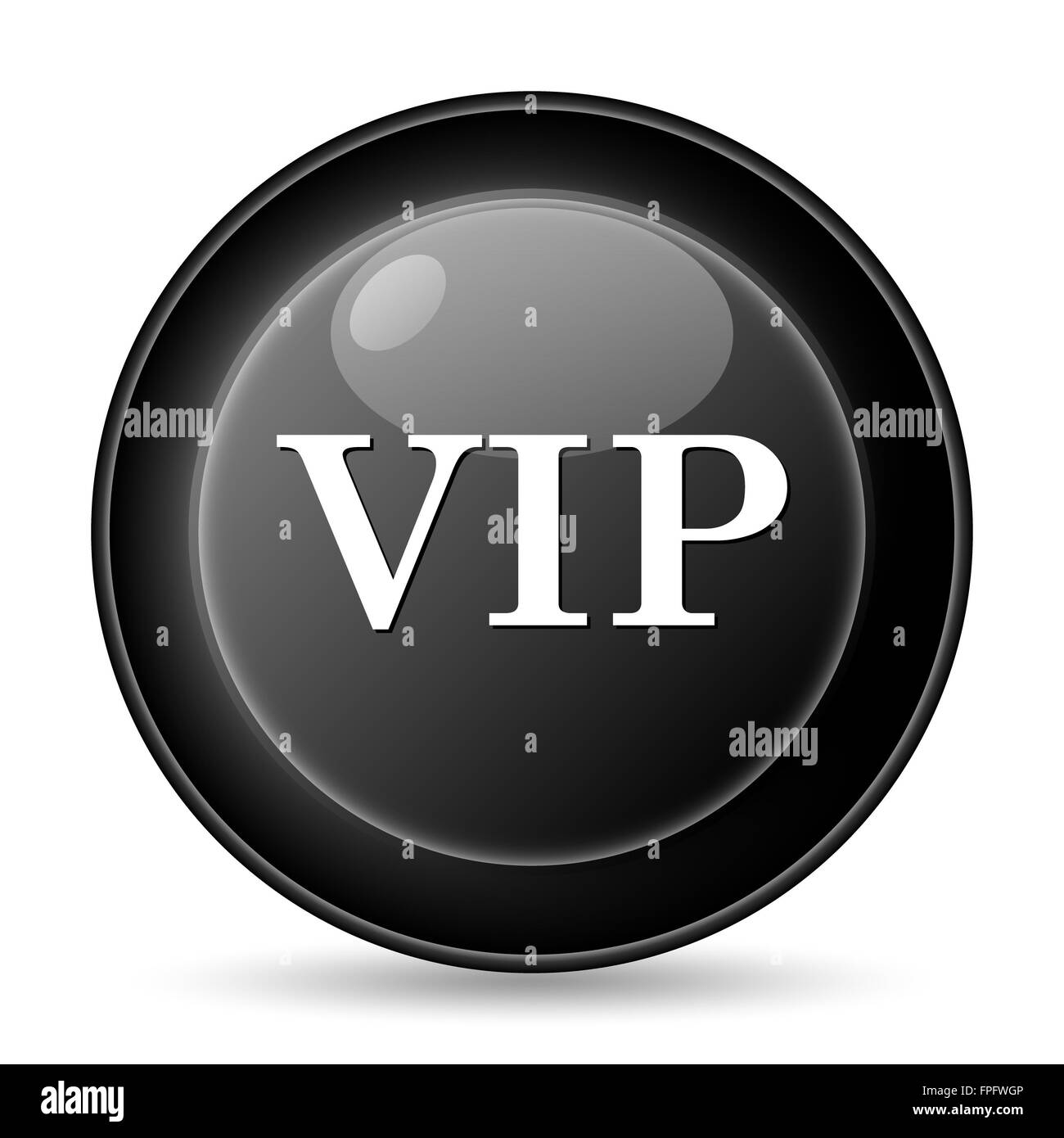 VIP icon. Internet button on white background Stock Photo - Alamy