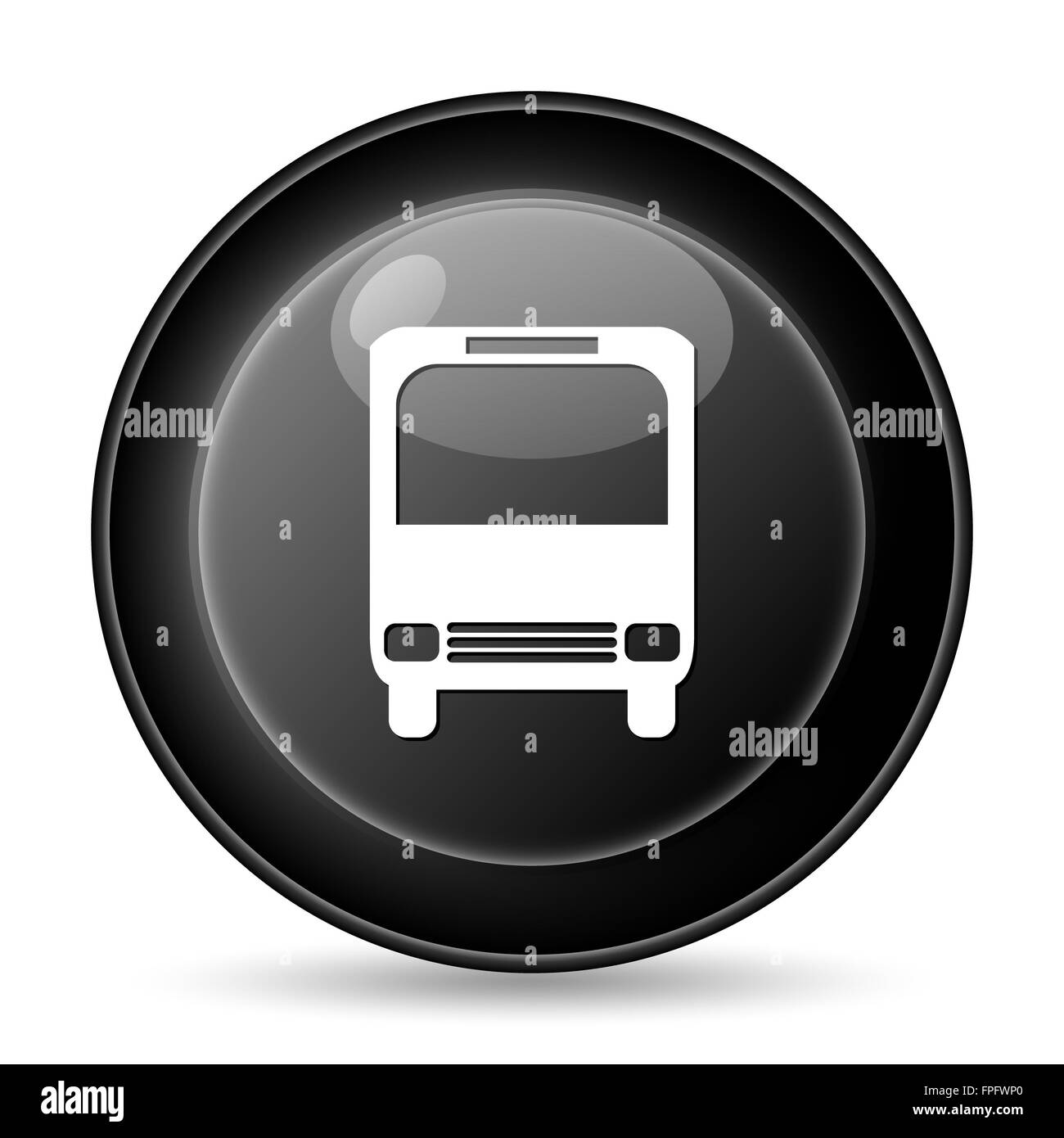 Bus vehicle icon 3d Black and White Stock Photos & Images - Alamy