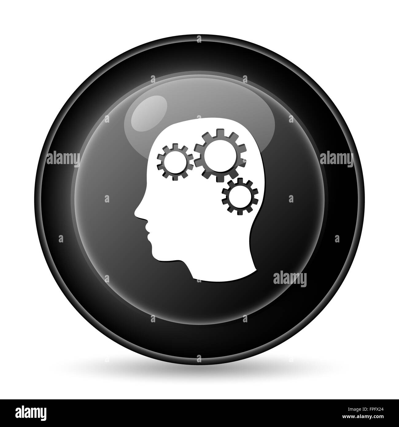 Background technology brain inside Black and White Stock Photos ...