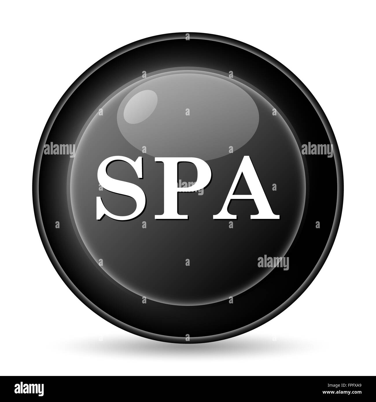 Spa icon. Internet button on white background Stock Photo - Alamy