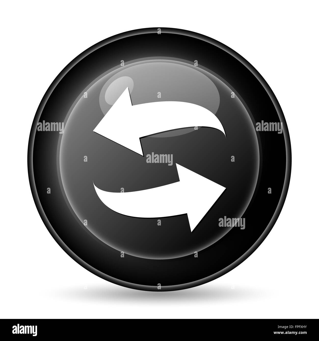Swap icon. Internet button on white background Stock Photo - Alamy