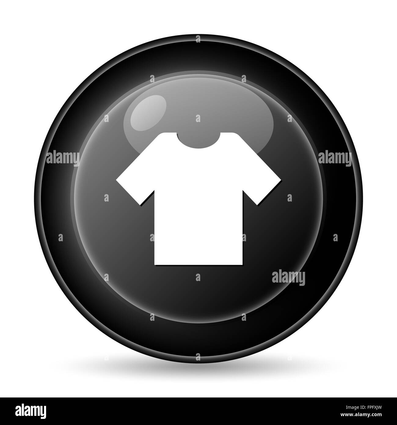 T-short icon. Internet button on white background Stock Photo - Alamy