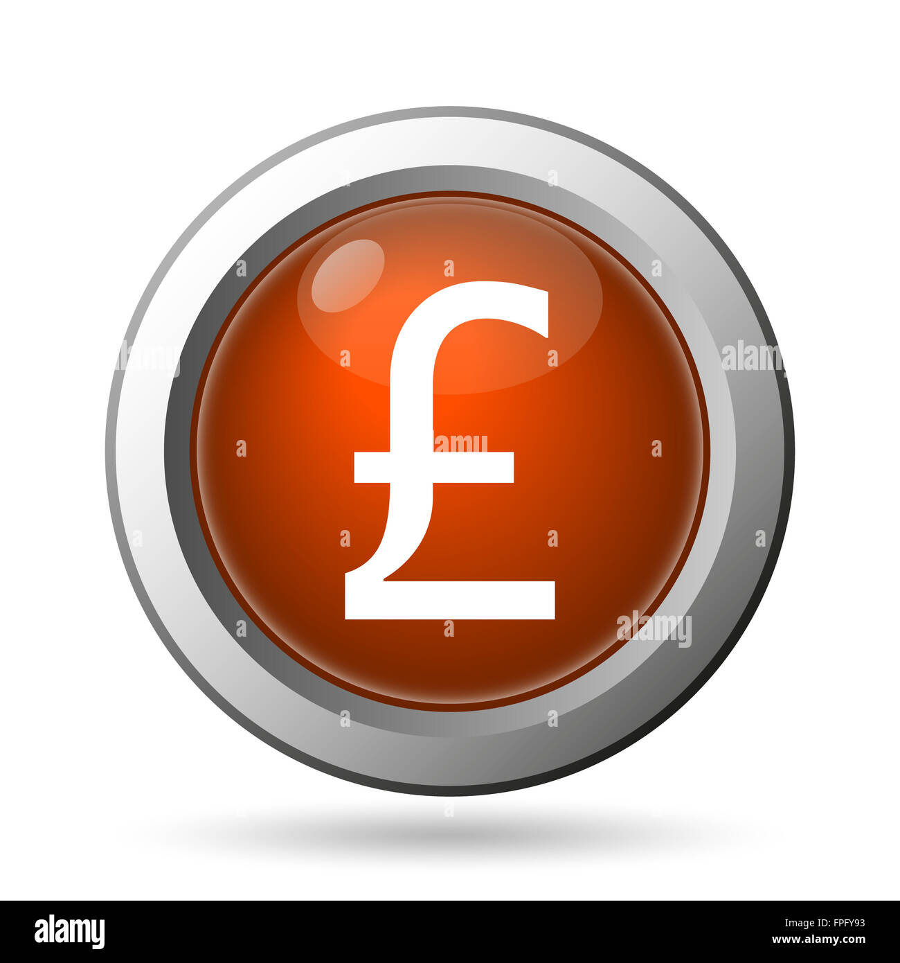 Pound icon. Internet button on white background Stock Photo - Alamy