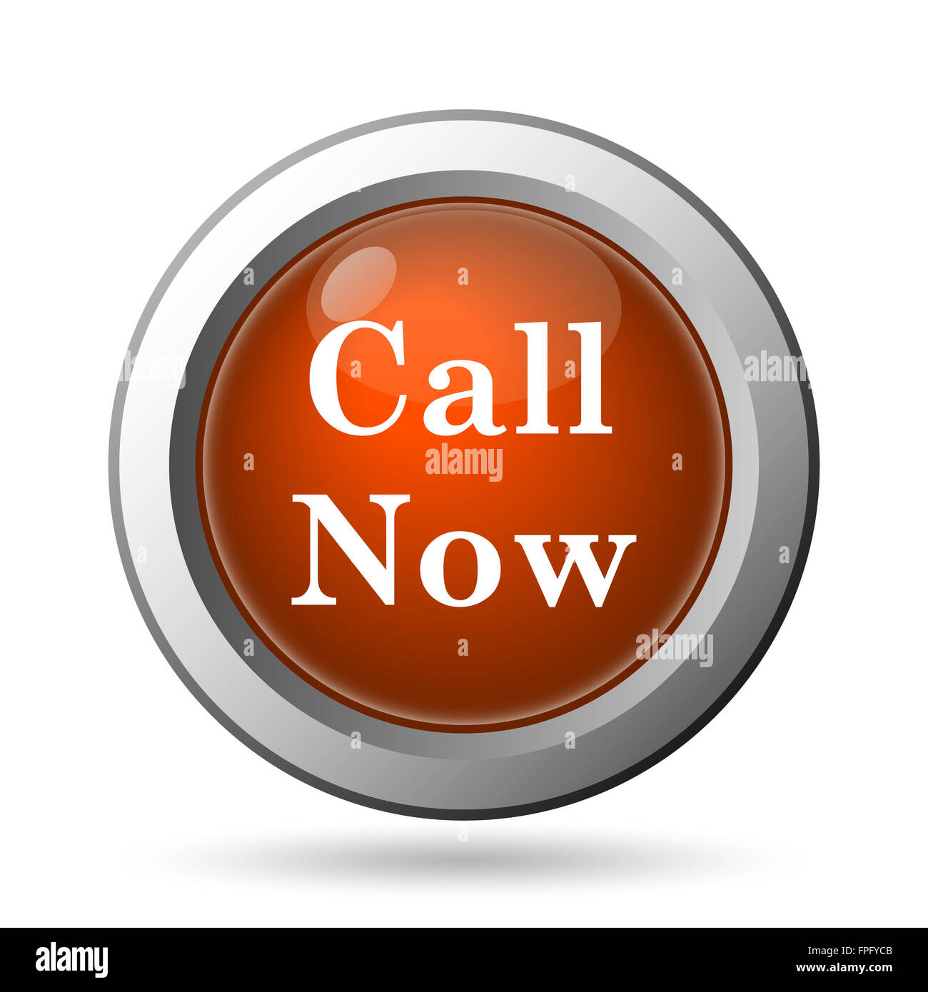 Call now icon. Internet button on white background Stock Photo - Alamy