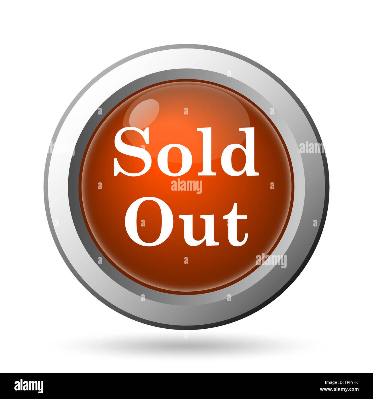 Sold out icon. Internet button on white background Stock Photo - Alamy