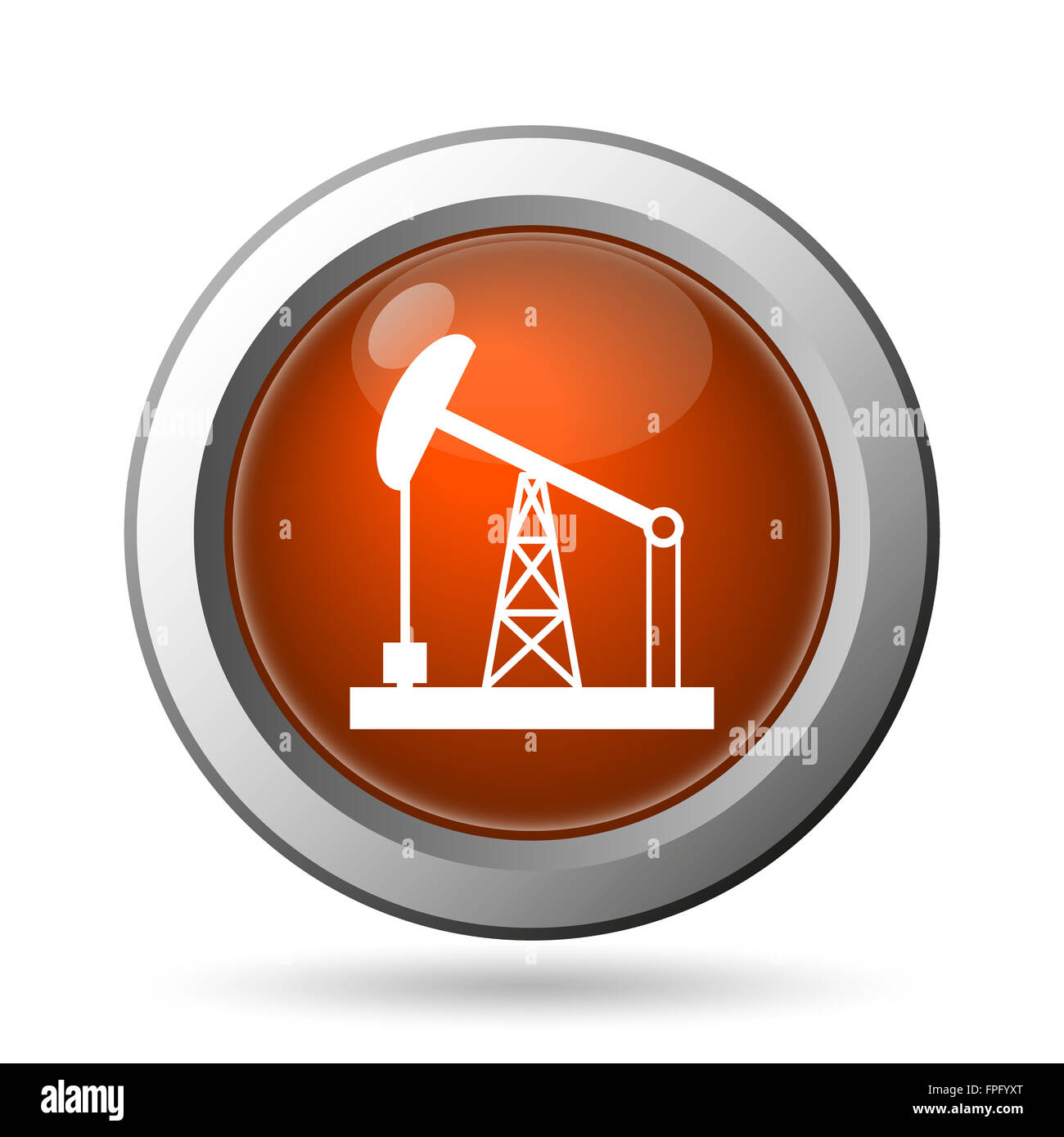 Oil pump icon. Internet button on white background Stock Photo - Alamy