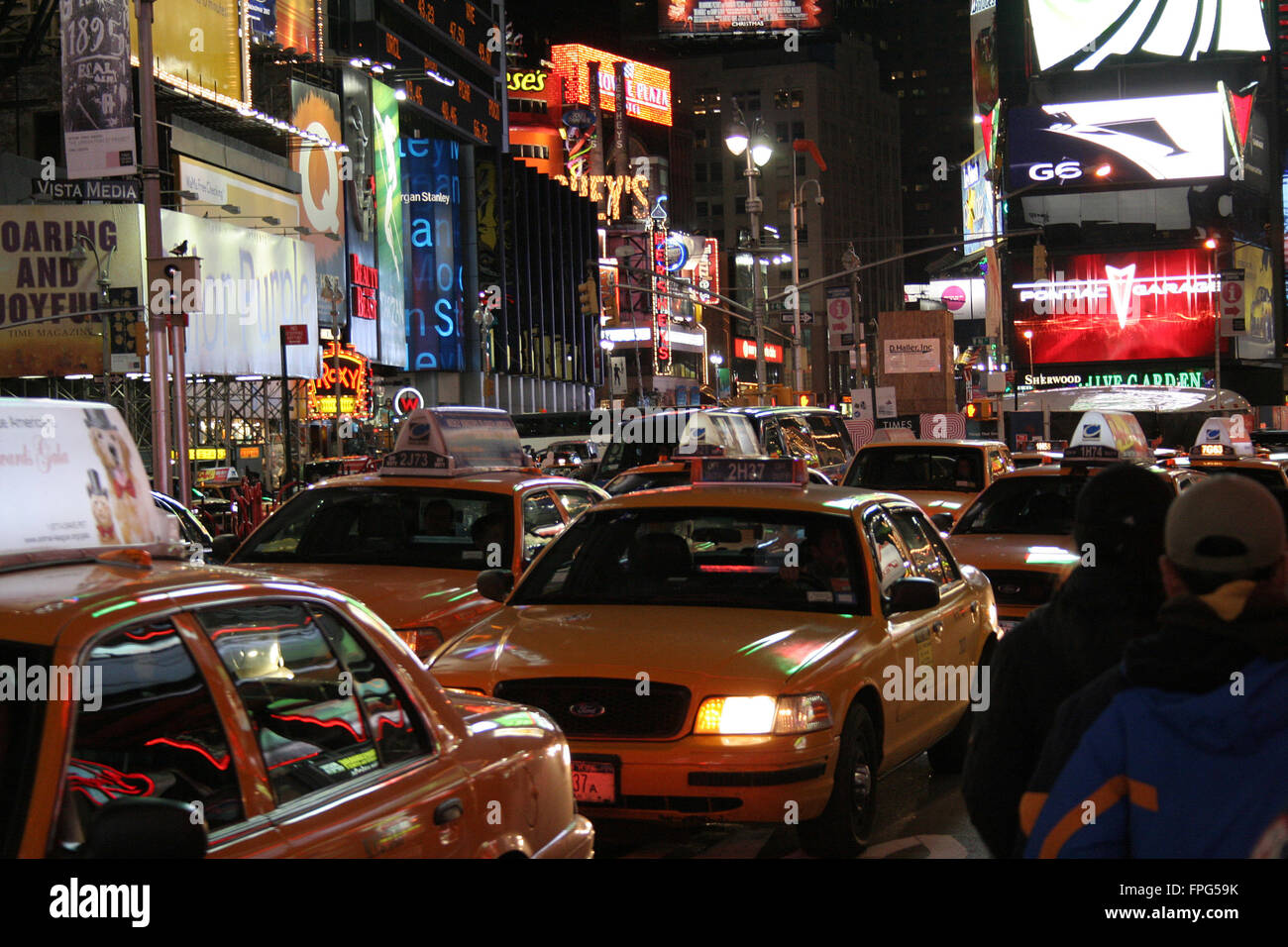 2006 times square, new york. Traffic lights Stock Photo - Alamy