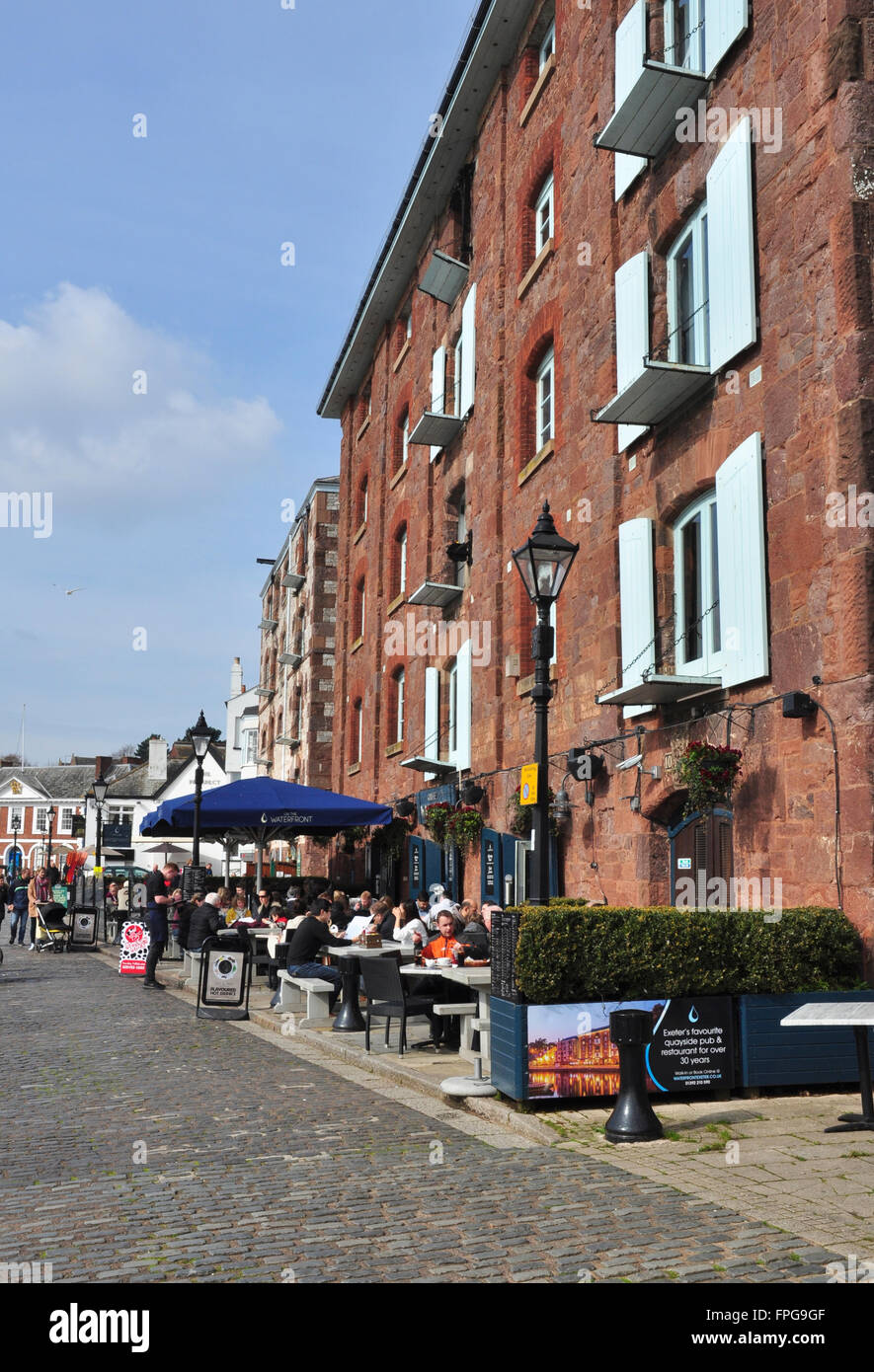 Quayside Restaurants, Exeter, Devon, England, UK Stock Photo - Alamy
