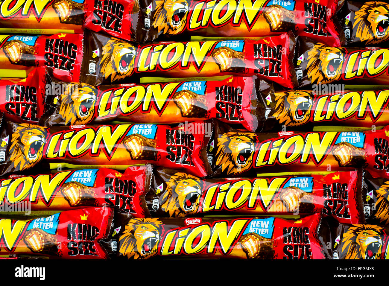 Lion Chocolate Bars Stock Photo - Alamy