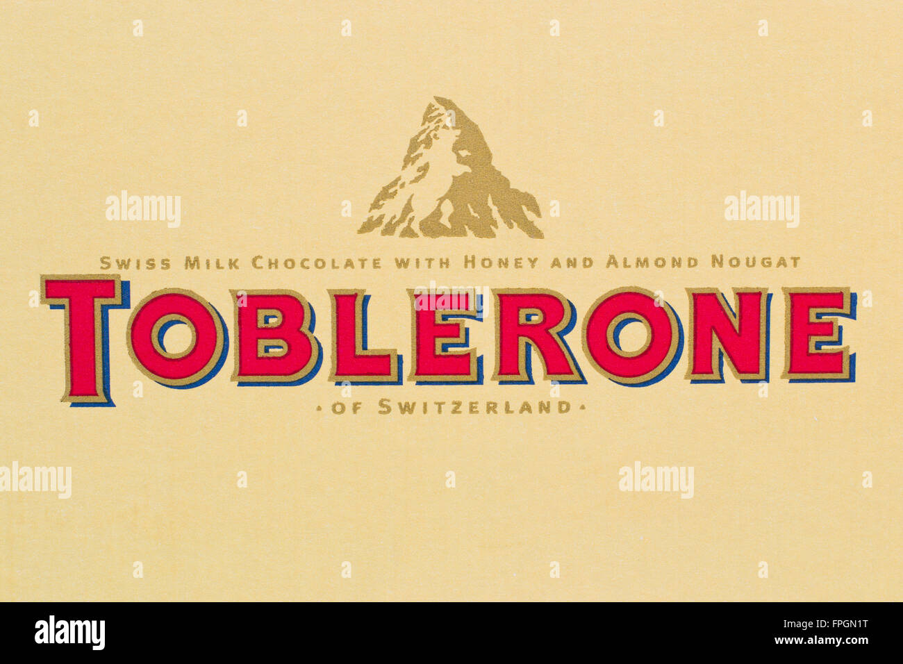 Toblerone logo hi-res stock photography and images - Alamy