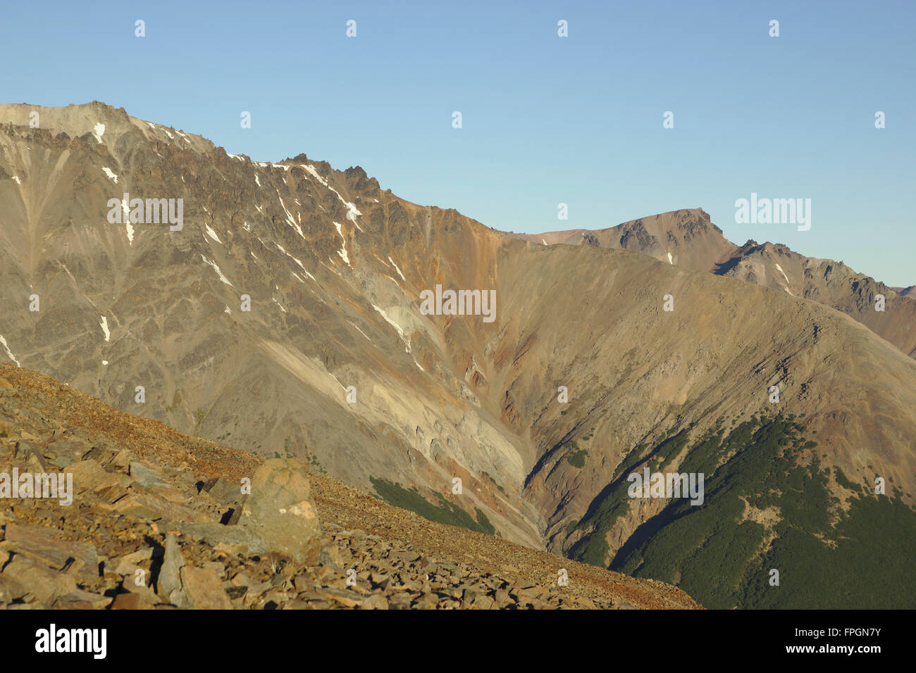 Colored mountains near Cerro Castillo, Patagonia, Chile Stock Photo - Alamy