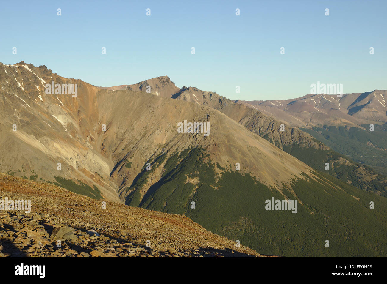 Colored mountains near Cerro Castillo, Patagonia, Chile Stock Photo - Alamy