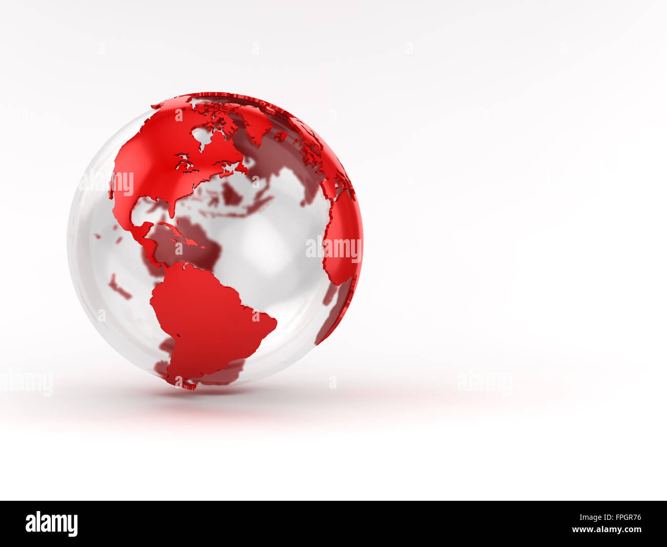 Earth concept map isolated glass hi-res stock photography and images ...
