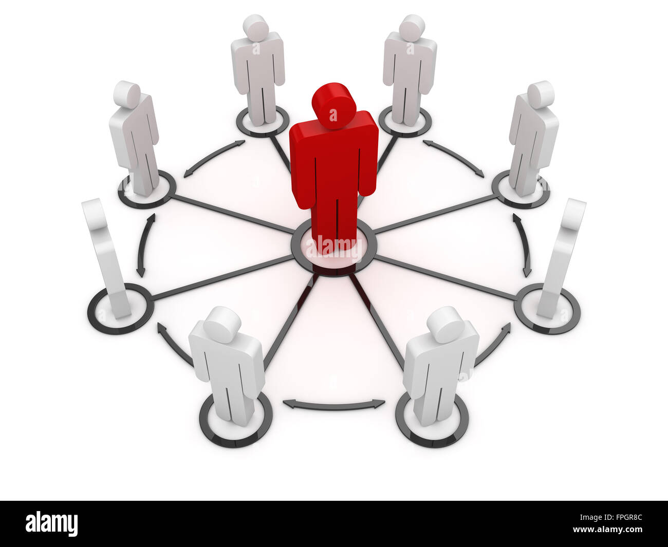 Leader and businessman , This is a computer generated and 3d rendered ...