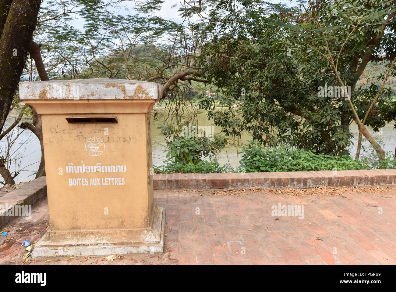 Postal Box Laos Luang Prabang Stock Photo - Alamy
