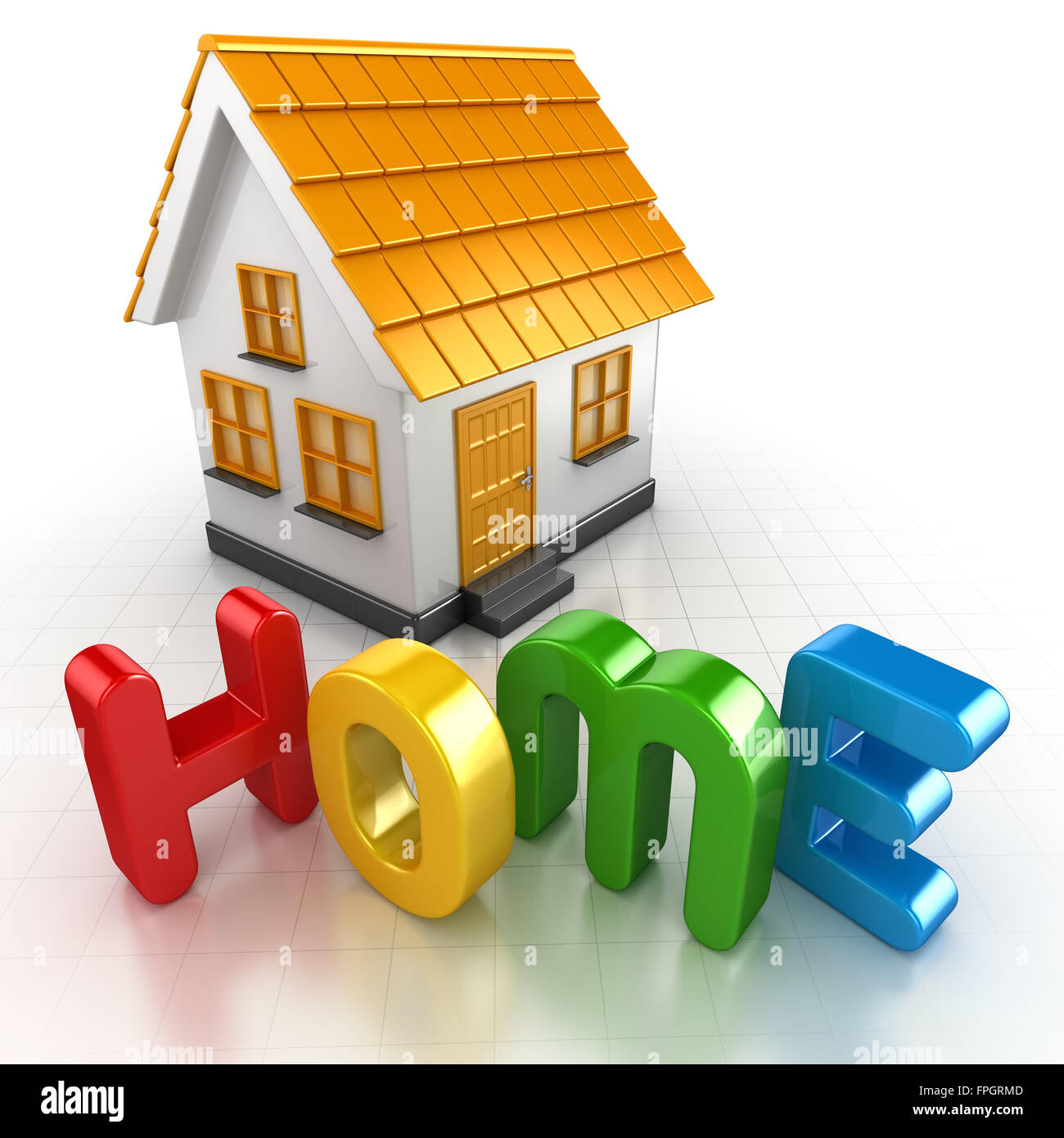 3d house model hi-res stock photography and images - Alamy